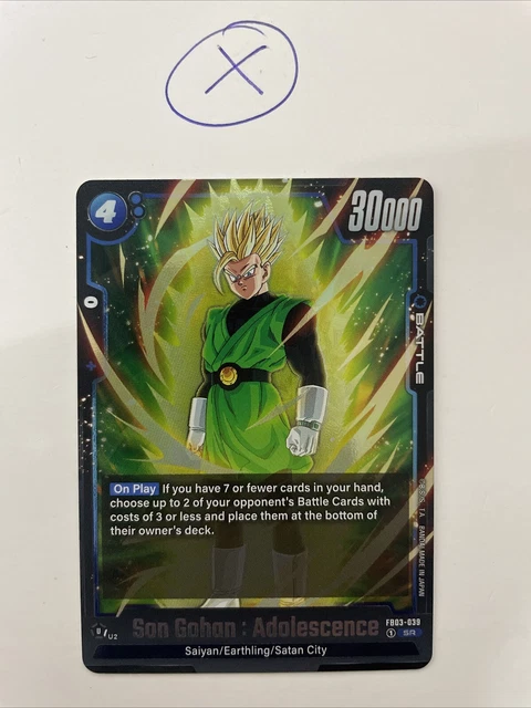 SON GOHAN : Adolescence FB03-039 SR (English) DBS Fusion World Raging Roar $9.95 - PicClick AU