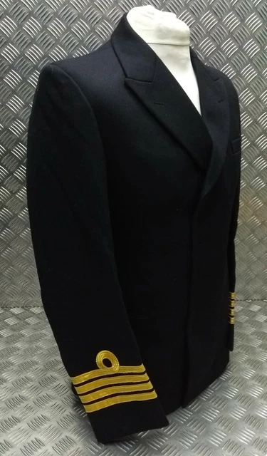 NO1B CAPTAIN RANK CPT Barathea Dress Uniform Jacket British Royal Navy ...