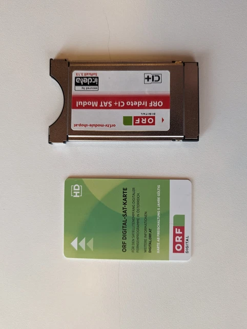ORF CI+ IRDETO SAT-Modul Typ: PRD-MTI5-1444 inkl. Karte Laufzeit bis ...