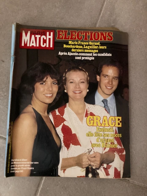 PARIS MATCH N°1666 1/5/1981 Grace Kelly de Monaco Georges Moustaki Thompson G48 EUR 3,50 ...