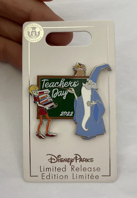 DISNEY 2022 TEACHERS' Day Pin Sword in the Stone Merlin Archimedes ...