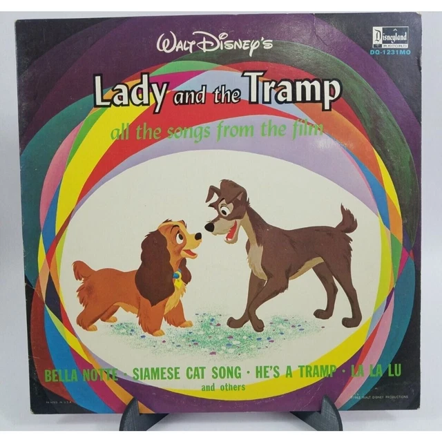 WALT DISNEY'S LADY And The Tramp Songs Motion Picture Vinyl 12" Record ...