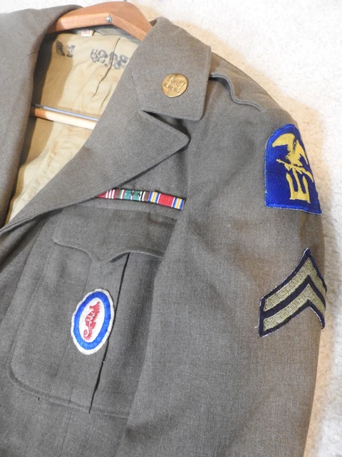 WW2 IKE UNIFORM JACKET AMPHIBIOUS 1st ENGINEER BRIGADE £120.54 ...