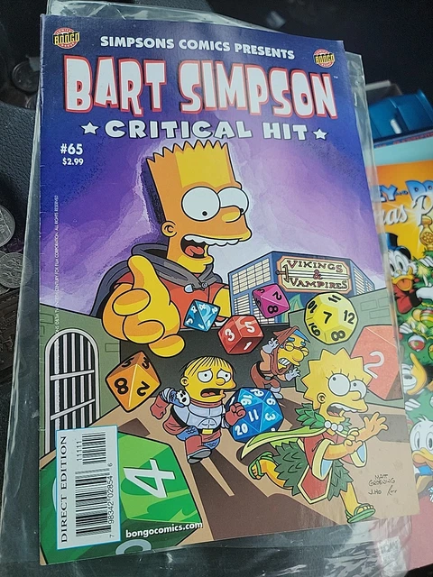 THE SIMPSONS PRESENTS Bart Simpson CRITICAL HIT #65 (Bongo Comics ...
