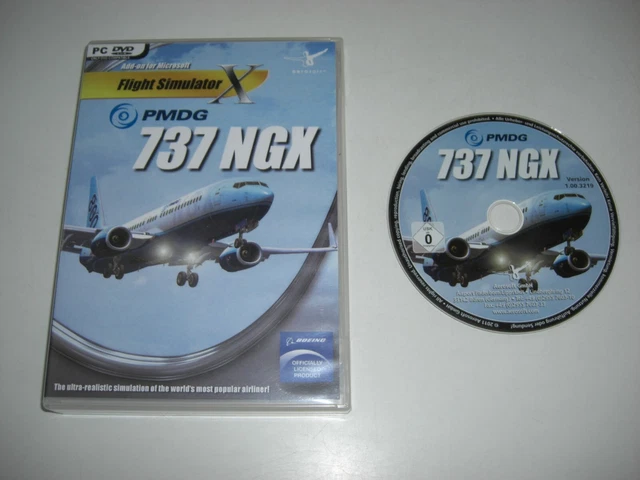PMDG 737 NGX Pc DVD Rom nm Add-On Expansion Microsoft Flight Simulator ...