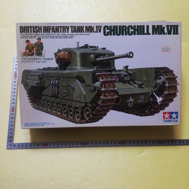 1/35 TAMIYA CHURCHILL Mk.VII British Infantry Tank. Besatzung von 3 und ...