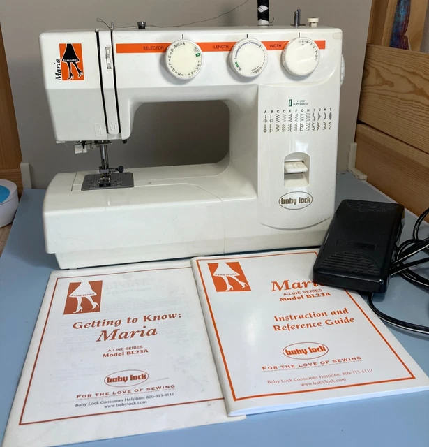 BABY LOCK MARIA Sewing Machine Model BL23A aka Design Pro replaced ...