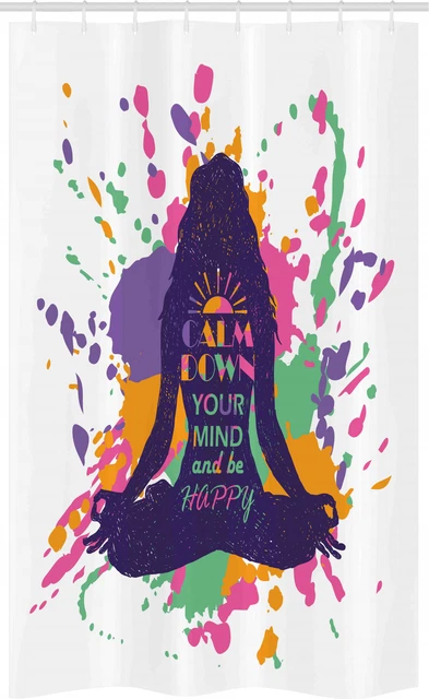 MODERNO TENDA DA doccia stall Happy Parole Calm EUR 20,99 - PicClick IT