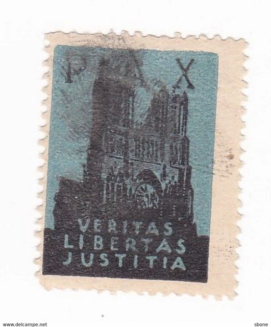 VIGNETTE MILITAIRE PATRIOTIQUE - PAX veritas libertas justitia EUR 2,50 ...
