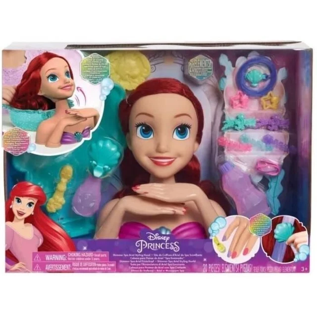 DISNEY PRINCESSES - Tete a Coiffer Deluxe - Spa Ariel - Jouet Enfant ...