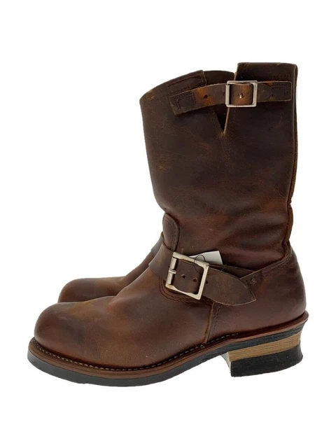 RED WING ENGINEER Boots 25cm Brown Leather Used £322.01 - PicClick UK