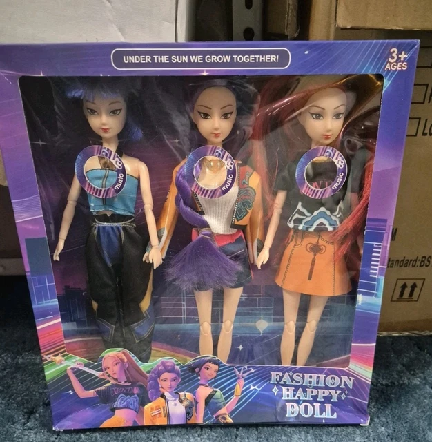 KPOP DEMON HUNTERS Set Of 3 Dolls SINGS GOLDEN SONG Huntrix £33.98 ...