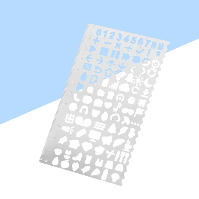 DRAWING MEASURING RULER Templates Hollow Painting Graphics Stencils ...
