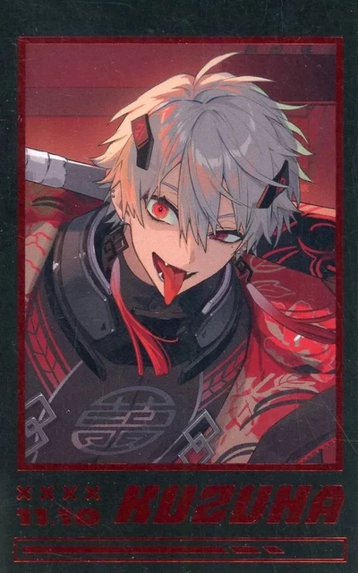 CHARACTER CARD KUZUHA Body/Foil Stamp Virtual Youtuber Nijisanji Battle ...