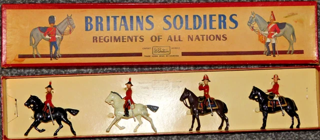 OLD BRITAINS 1950S Lead, British General Staff Officers, 4 Piece Boxed ...