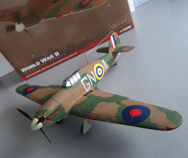 CORGI AVIATION: HAWKER Hurricane Mk1A, 249 Sqn 1940 in 1/32 scale. Pre ...
