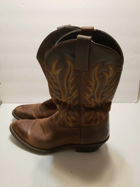 LAREDO COWBOY BOOTS Cascade Rock Western Brown Distressed Leather 68366 ...