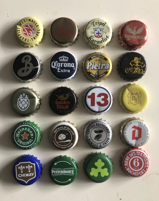 LOT 20 BEER caps from different countries - capsules de Bière EUR 2,60 ...