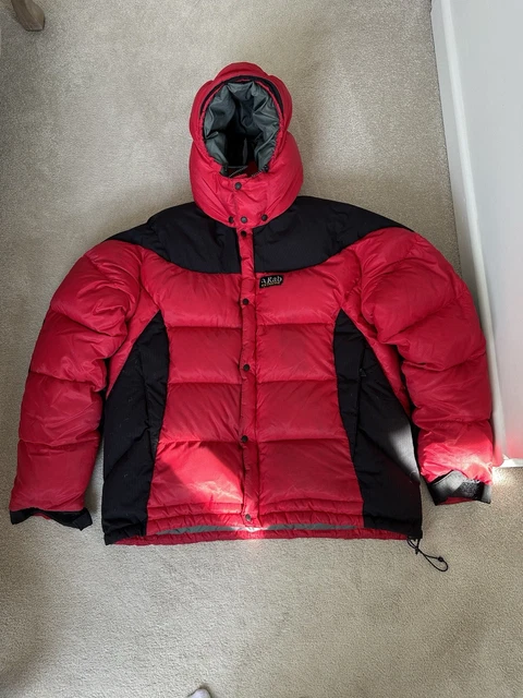 MENS RAB EXTREME Summit Jacket Size XL Down Filled Coat £450 New £89.12 ...