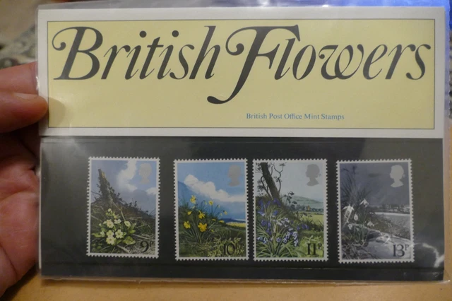 MINT FULL SET 4 flowers plants British UK GB commemorative postage ...