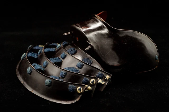 IRON MENPO GENUINE Samurai Armor HANPO Edo Period Japanese Antique ...