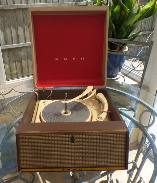 VINTAGE BUSH SRP31 RECORD PLAYER 1950s WORKS SEE VIDEO for vinyl 45 78 ...