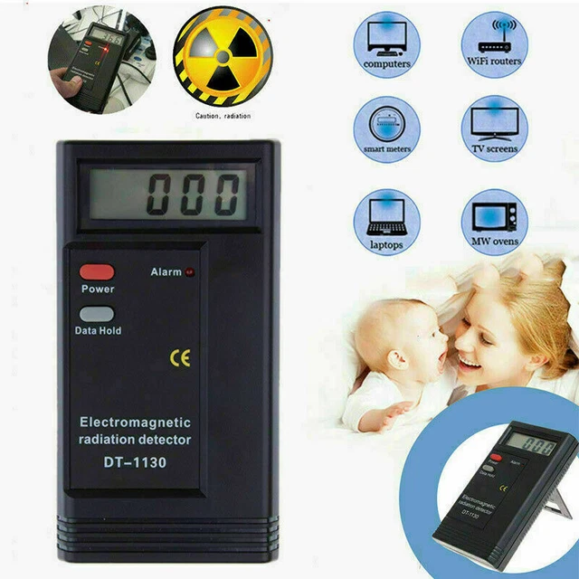 DIGITAL RADIATION METER EMF Tester Electromagnetic Geiger Counter ...