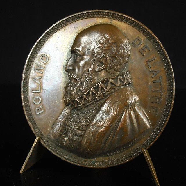 MEDAL ROLAND OF Lassus Delattre Composer School Franco-Flamande Belgium ...