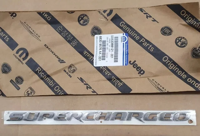 GENUINE MOPAR JEEP Grand Cherokee Supercharged Badge 68309576Aa £98.71 ...