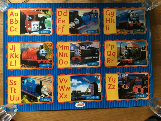 THOMAS AND FRIENDS alphabet poster, new in cardboard roll £7.00 ...