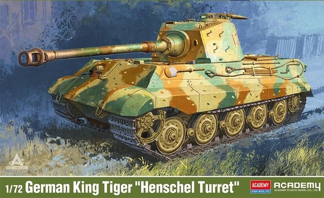 ACADEMY 13423 - 1/72 German King Tiger Henschel Torre - Nuovo EUR 12,84 ...