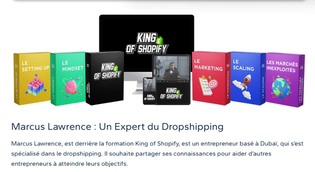FORMATION KING OF Shopify V2 de Marcus Lawrence - Dropshipping 2.0 valeur 1497€ EUR 10,00 ...
