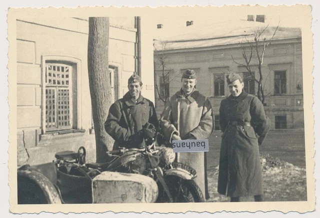 FOTO WEHRMACHT MOTORRAD DKW ?, Krad, Soldaten (5537a) EUR 12,90 ...