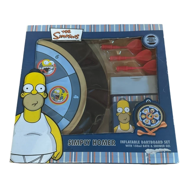 VINTAGE THE SIMPSONS Inflatable Dartboard Set -Simply Homer With Bath ...