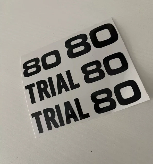 YAMAHA TY80 TRIAL Airbox Exhaust Guard sticker decal graphics plus 2 ...