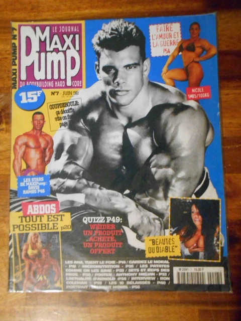 LE JOURNAL MAXI PUMP #7 magazine bodybuilding FRANK SEPE 6-98 (Fr.) EUR ...