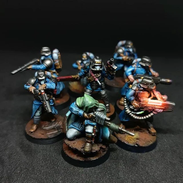 18X BUILT PAINTED Veteran Guardsmen Death Korps Of Krieg Kill Team ...