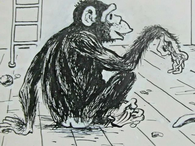 ORIGINAL INK DRAWING - cartoon by Alexander Knuth, 1950s £51.85 ...
