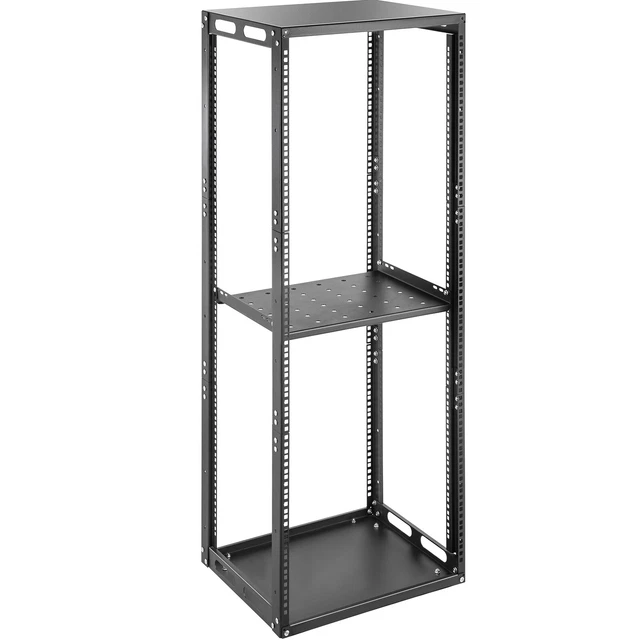 VEVOR OPEN FRAME Server Rack Network Server Rack 28U 4 Post 19" Steel ...