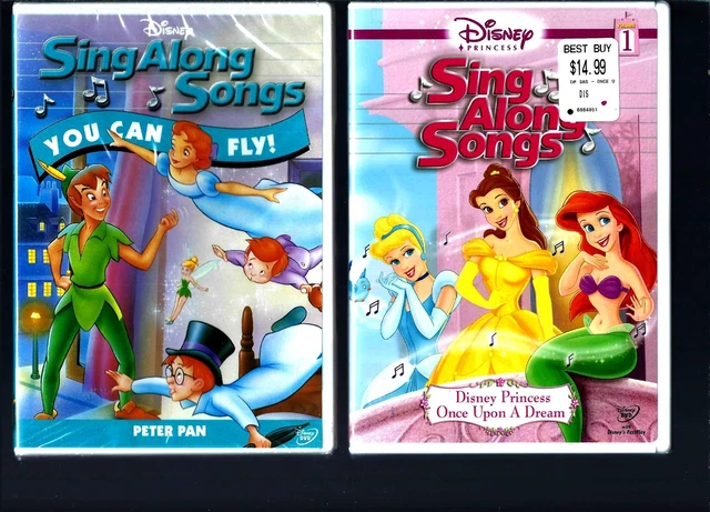 DISNEY SING ALONG Songs Dvd: Disney Princess Once Upon Dream & You Can ...