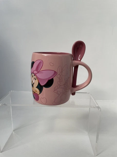 DISNEYLAND PARIS EXCLUSIVE Minnie Mouse Pink Ceramic Tea/Coffee Mug ...