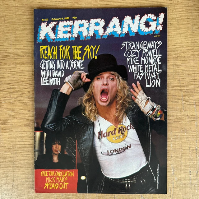 KERRANG MAGAZINE ISSUE 173 David Lee Roth Van Halen Motley Crue ...