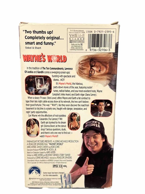 WAYNE'S WORLD VHS 1992 Mike Myers Dana Carvey Paramount Pictures ...