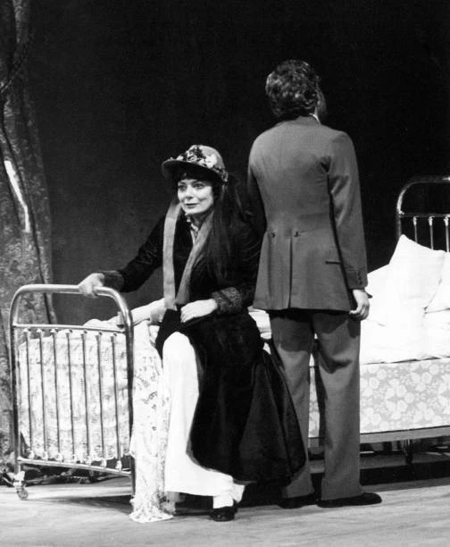 ITALIAN ACTRESS ROSSELLA Falk acting in comedy 'Lady of Camellias ...