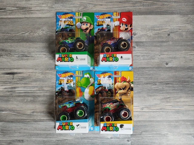 HOT WHEELS MONSTER Truck Super Mario Collection / Lot De 4 - Neuf EUR ...