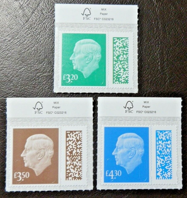 GB 2025 M25L Kciii Definitive High Value Tariffs - Fsc Logo Tab Set - Mnh £15.32 - PicClick UK