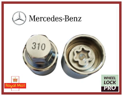 NEW MERCEDES BENZ Locking Wheel Nut Key Number 310 - UK Seller £19.99 ...