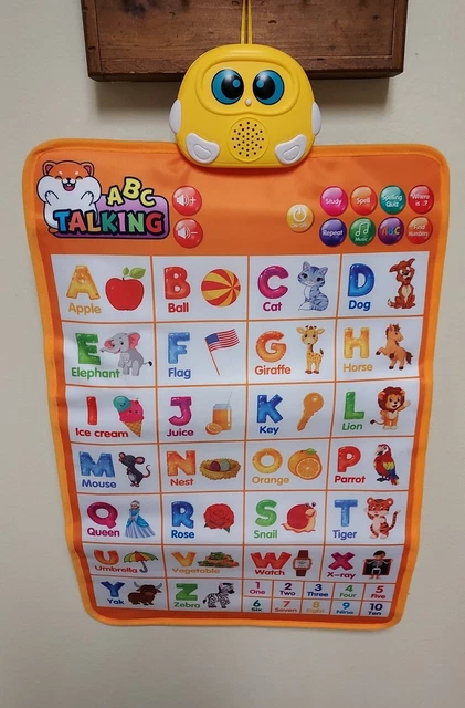 TABLEAU MURAL ÉDUCATIF interactif pour enfants, alphabet électronique ...