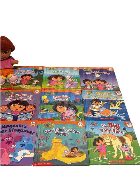 VINTAGE Y2K BOOK Lot Nick Jr Dora The Explorer Diego Blues Clues Lot Of ...