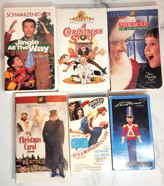 6 CLASSIC CHRISTMAS Movies Bundle - VHS - Christmas Story, Carol ...